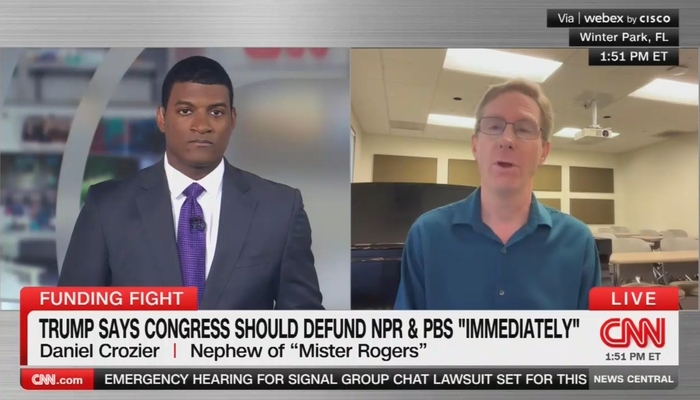 CNN Lines Up Mister Rogers Nephew in Shameless Plug for PBS